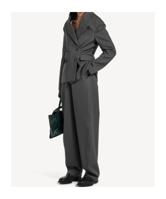BALENCIAGA Balenciaga High Waist Barrel Leg Trousers